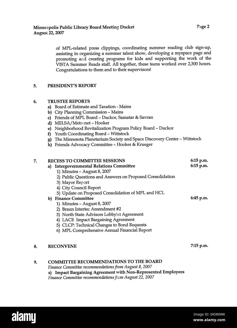 Library service updates for hennepin county hi-res stock photography ...