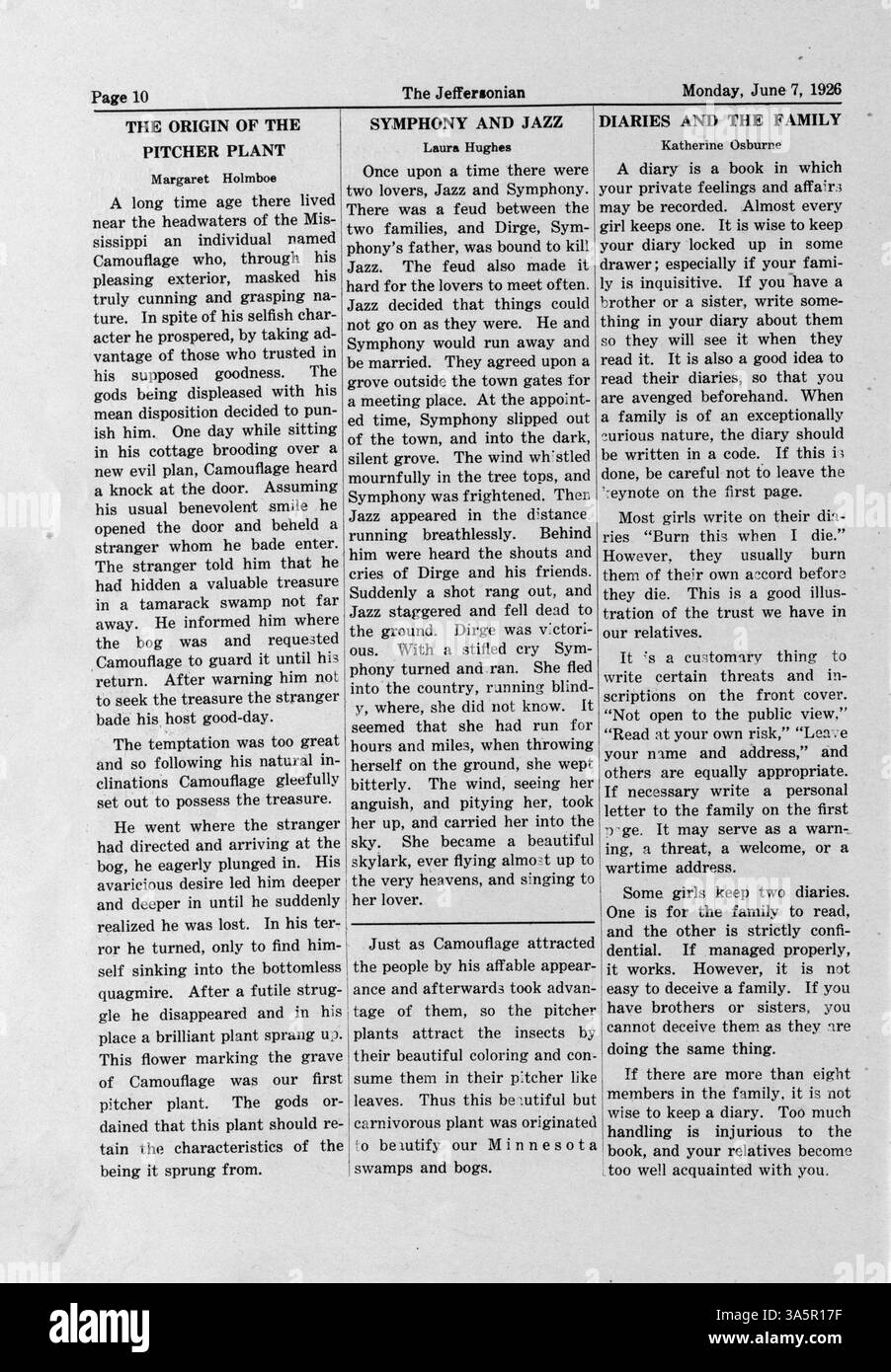 Showcases key aspects of the 1925 1926 academic year hi-res stock ...