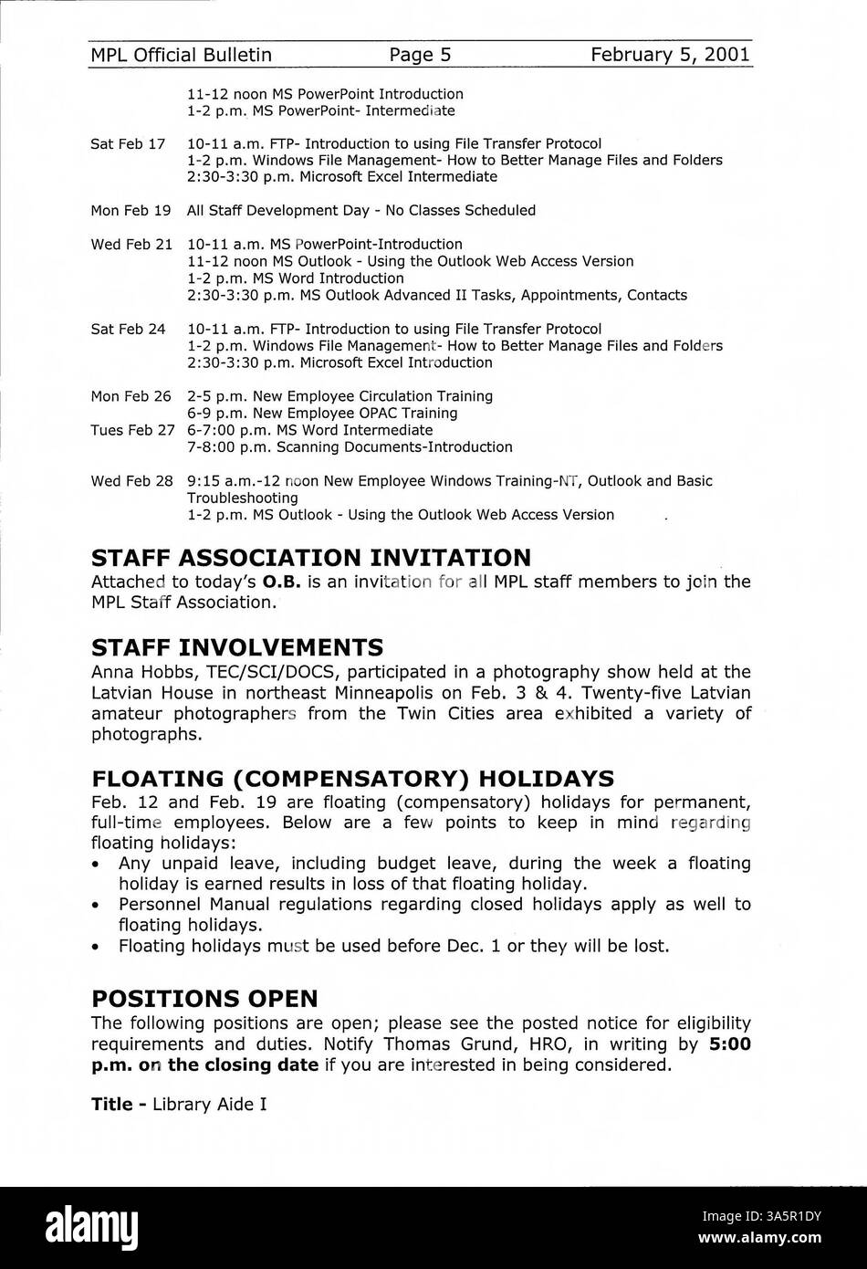 Internal communications to foster a well informed team hi-res stock ...