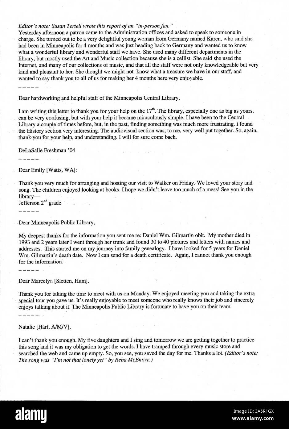 This bulletin, issued weekly, offers Minneapolis Public Library ...