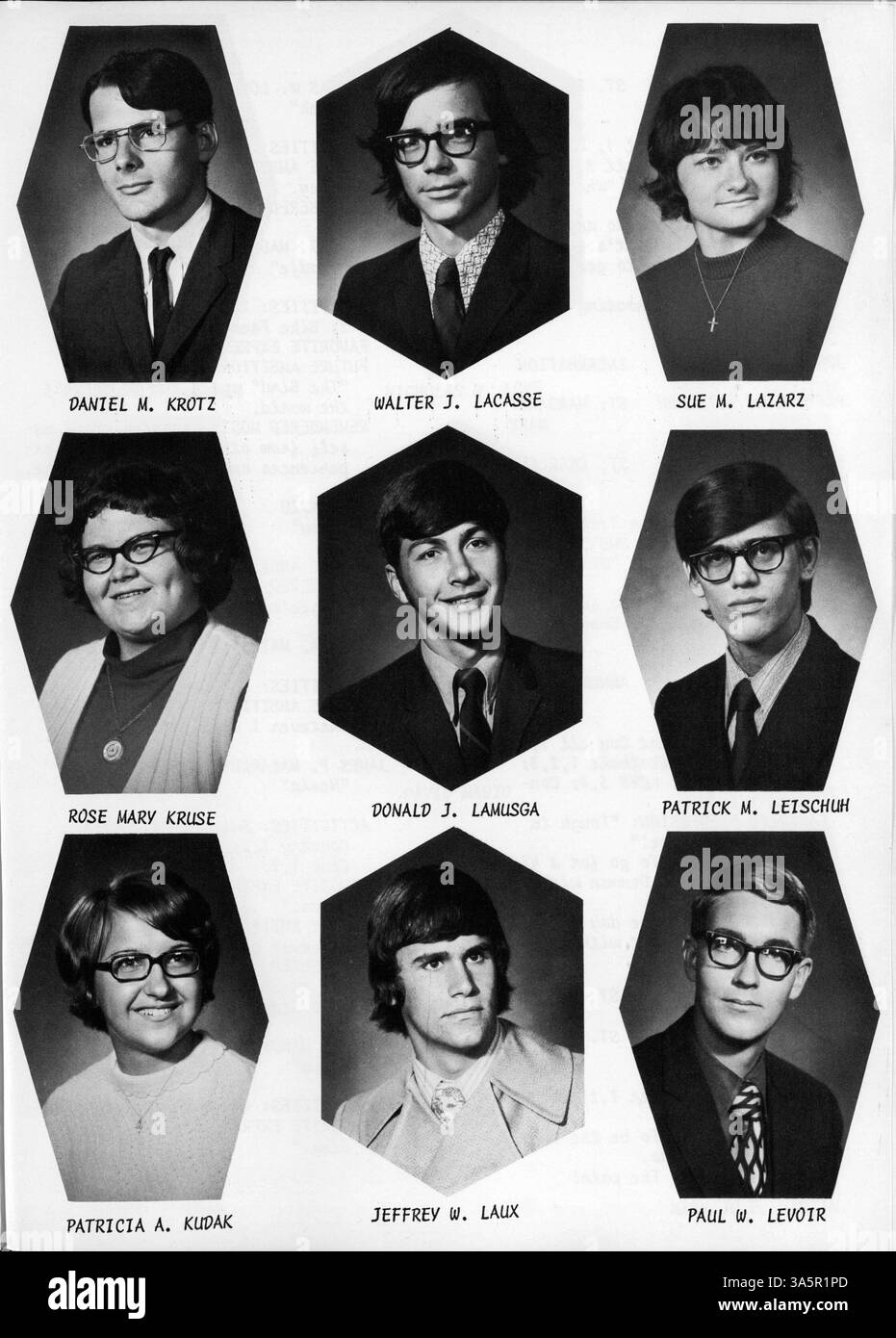 The 1972 De La Salle High School yearbook, 'Delta,' provides a visual record of students ...