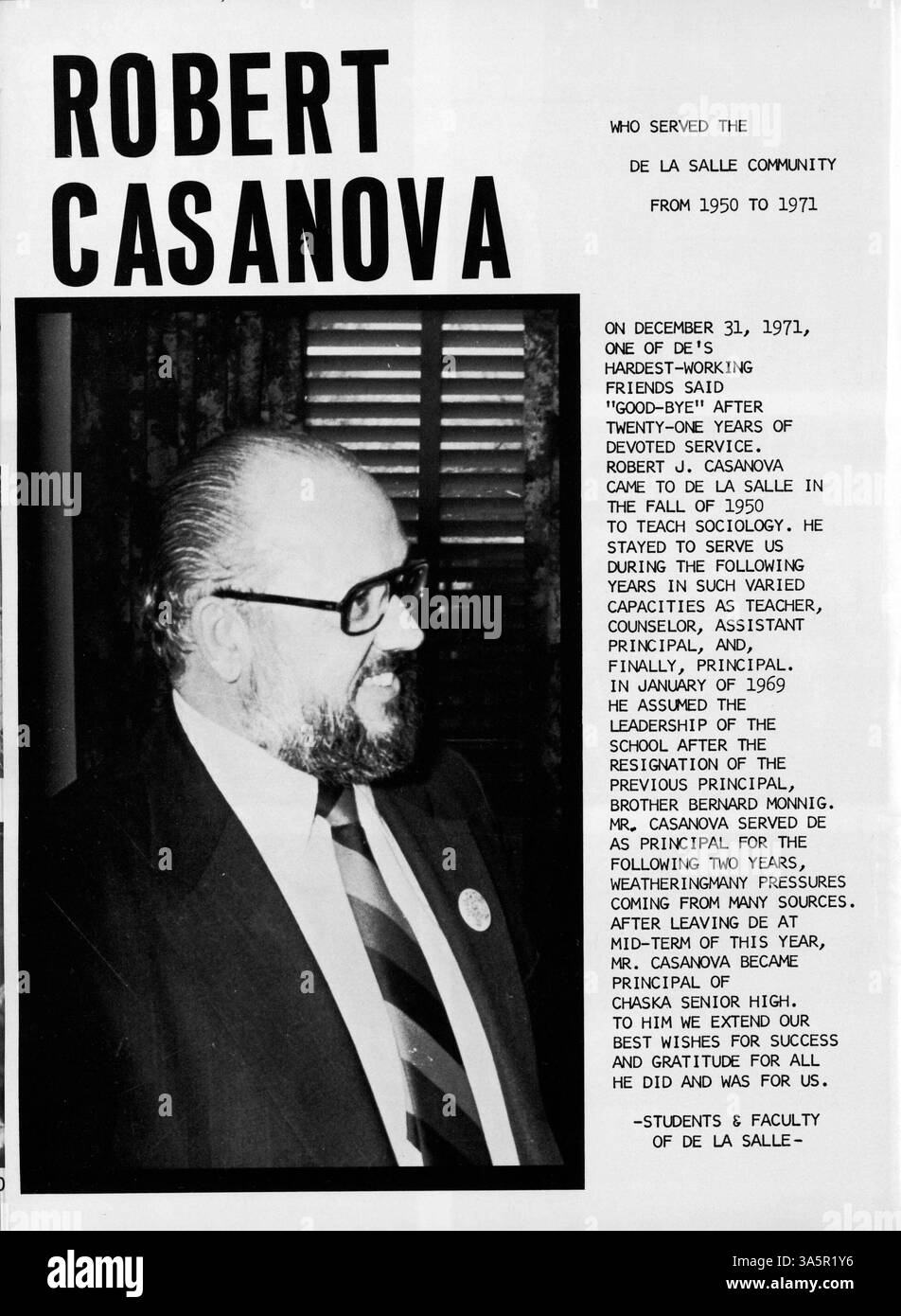 The 1972 'Delta' yearbook from De La Salle High School highlights the 1971-1972 academic year ...