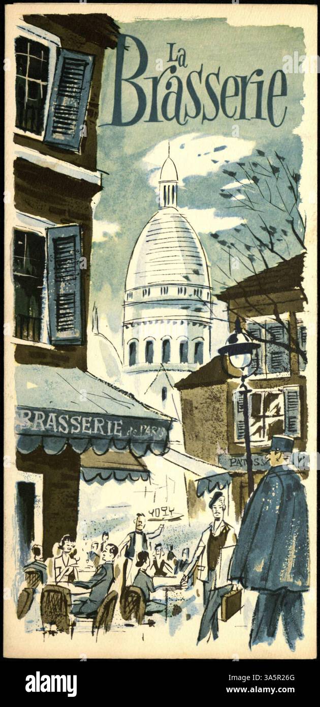 The La Brasserie menu showcases French-inspired dishes, including ...