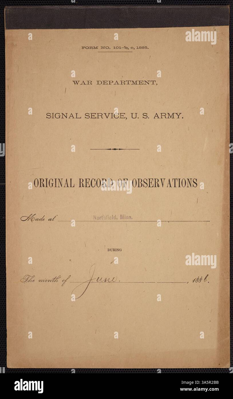 The Carleton College weather diaries from June 1886 include records of ...