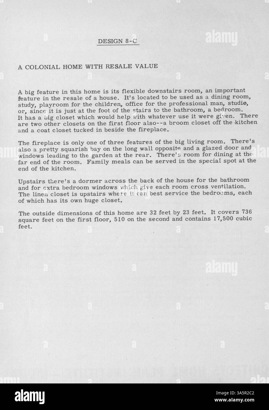 52 home designs from the architects home plan institute hi-res stock ...