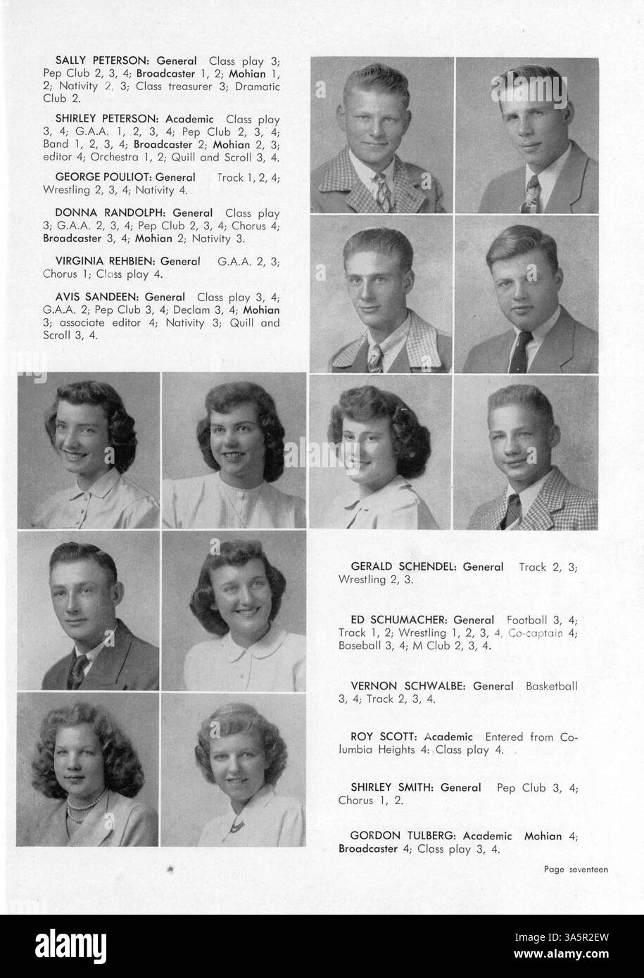 The 'Mohian' yearbook from Mound High School in 1949 captures the important events, students ...