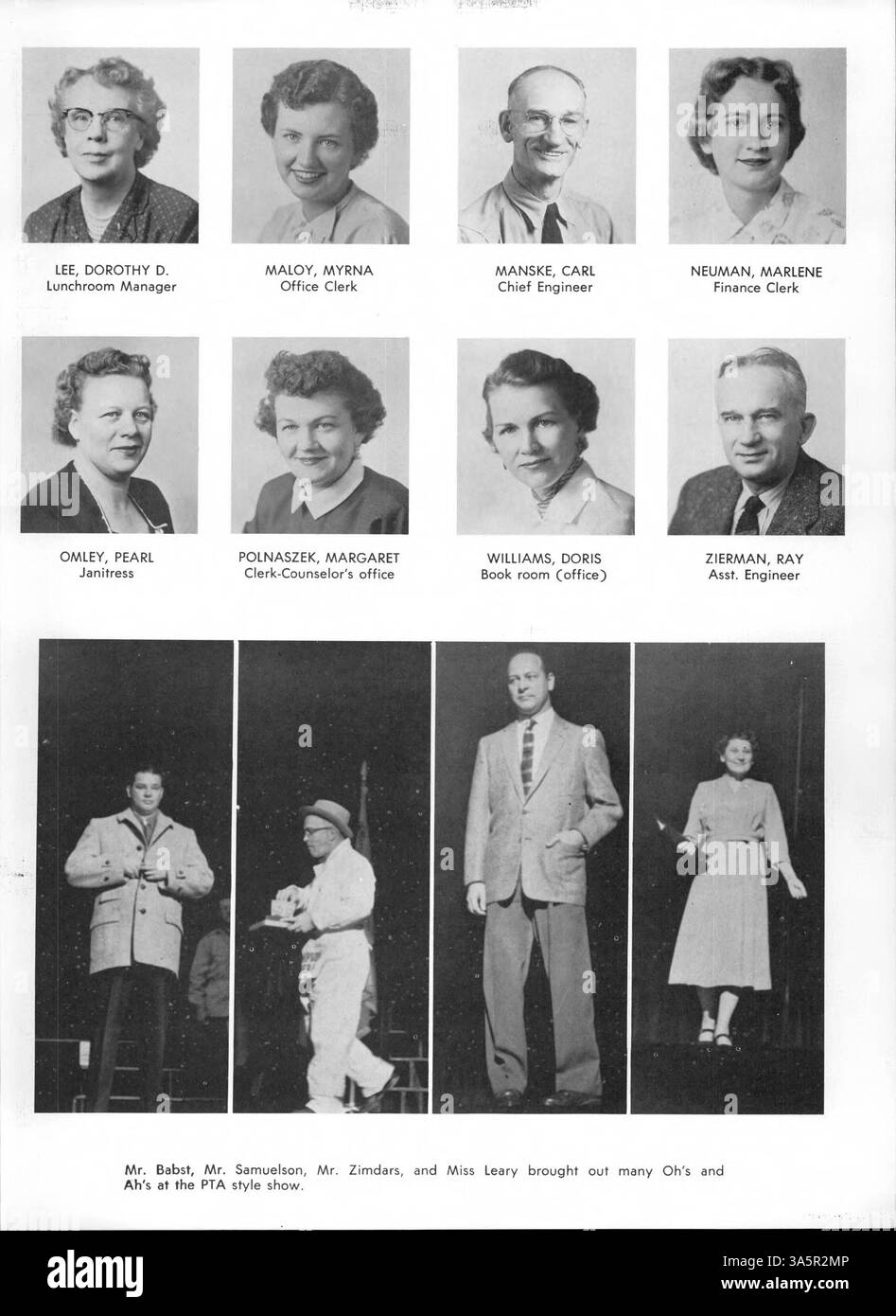 The 1956 'Wizard' yearbook of Edison High School features student and ...