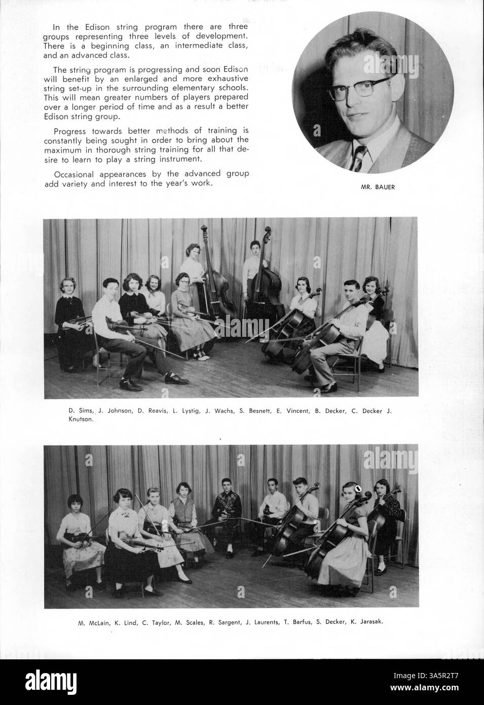 The 1956 'Wizard' yearbook from Edison High School documents students ...