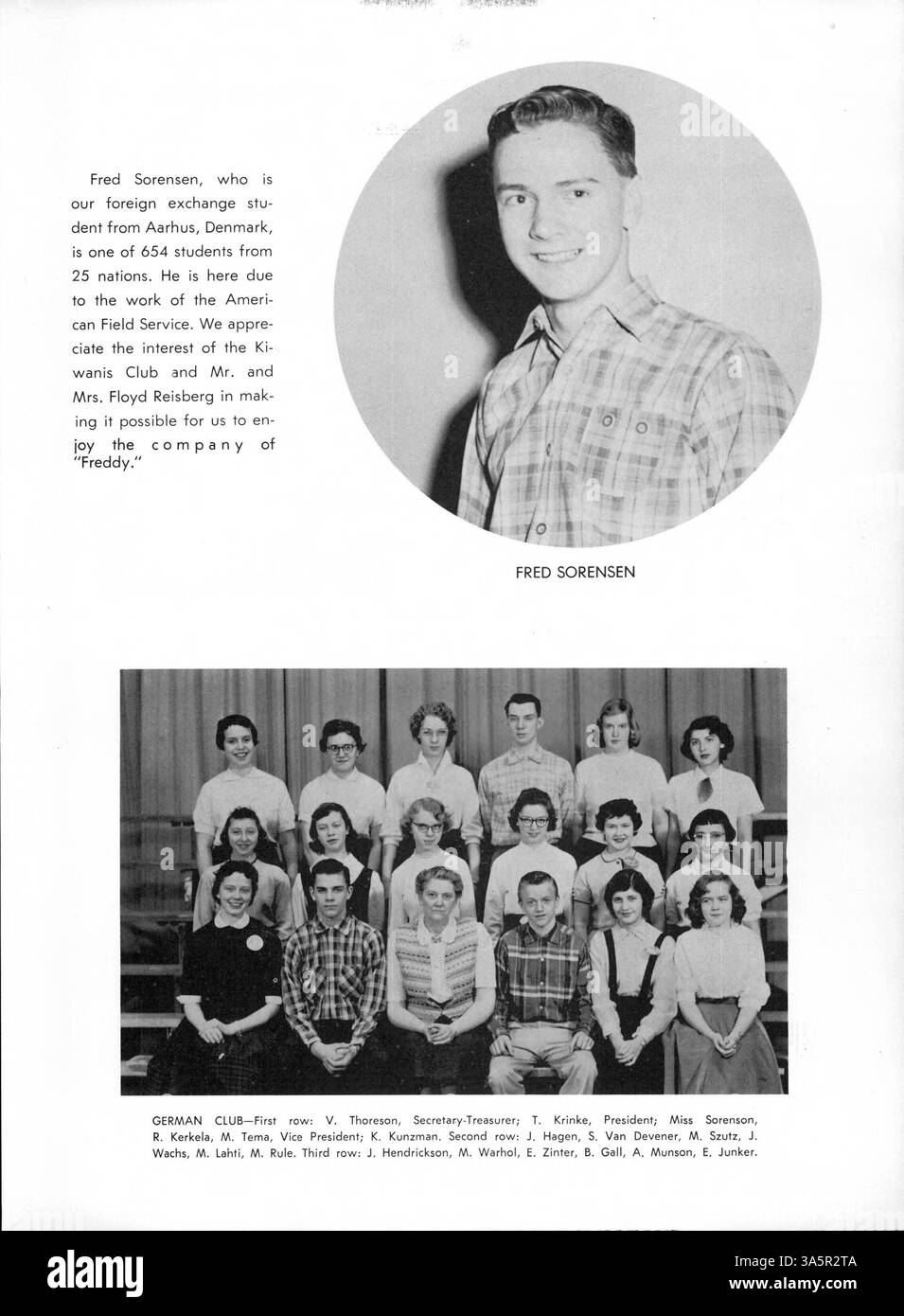 Yearbook from edison high school highlights major school events hi-res ...