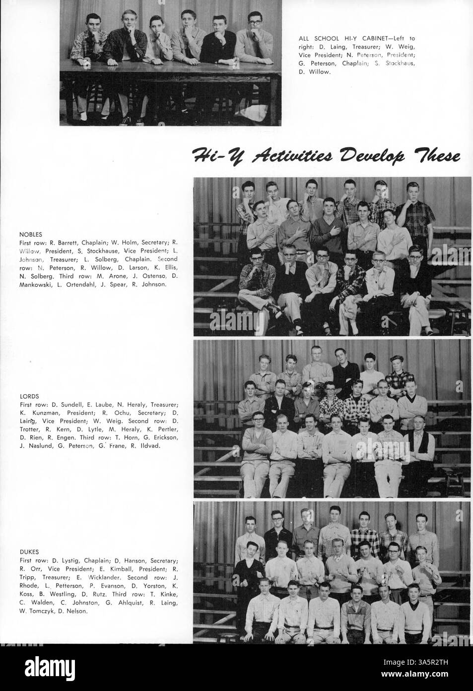 The 1956 'Wizard' yearbook from Edison High School captures the ...