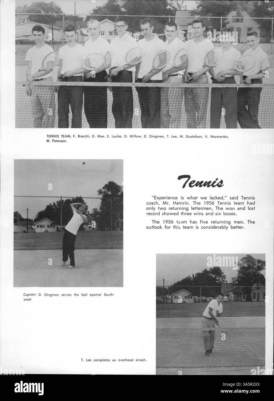 Notable school events during the 1955 1956 school year hi-res stock ...