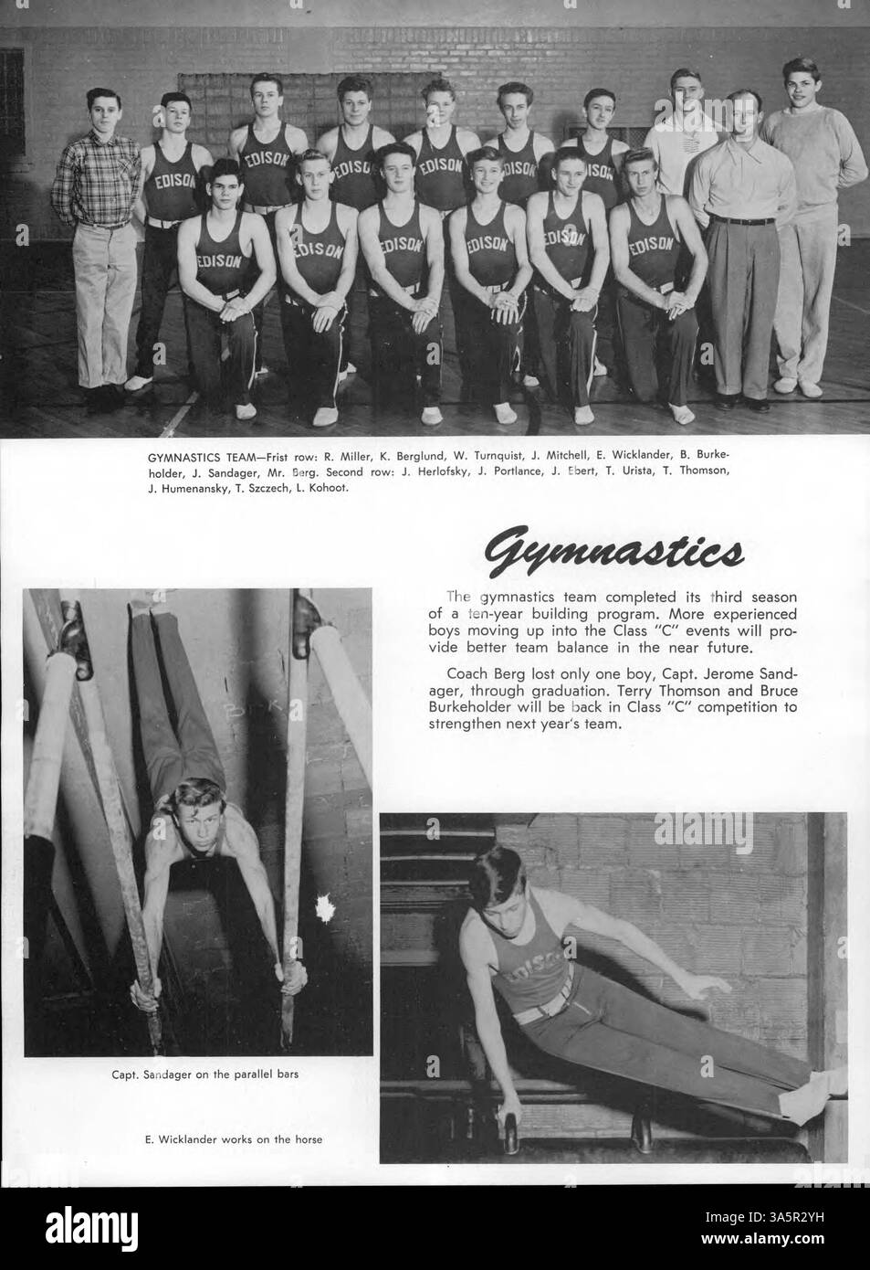 Important school events throughout the 1955 1956 academic year hi-res ...