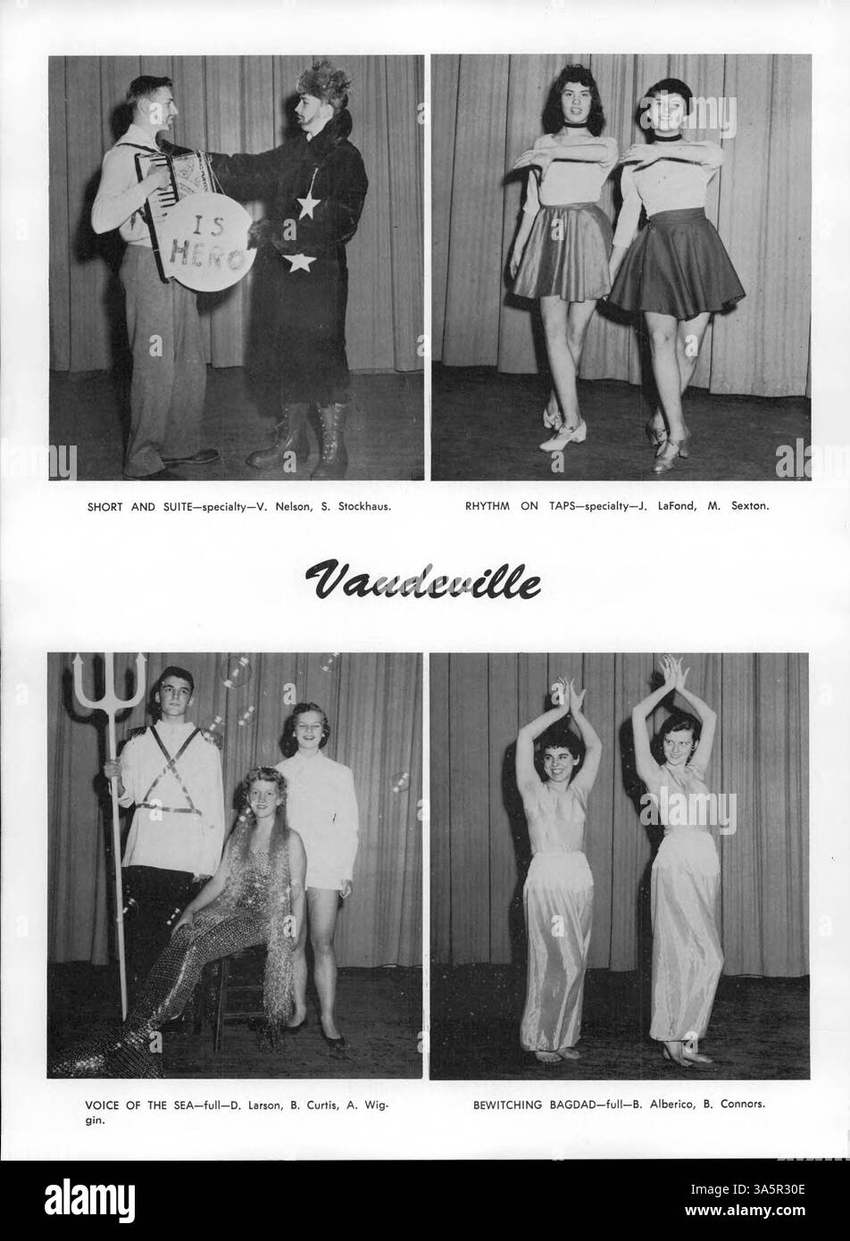 Yearbook from edison high school records the major events hi-res stock photography and images ...