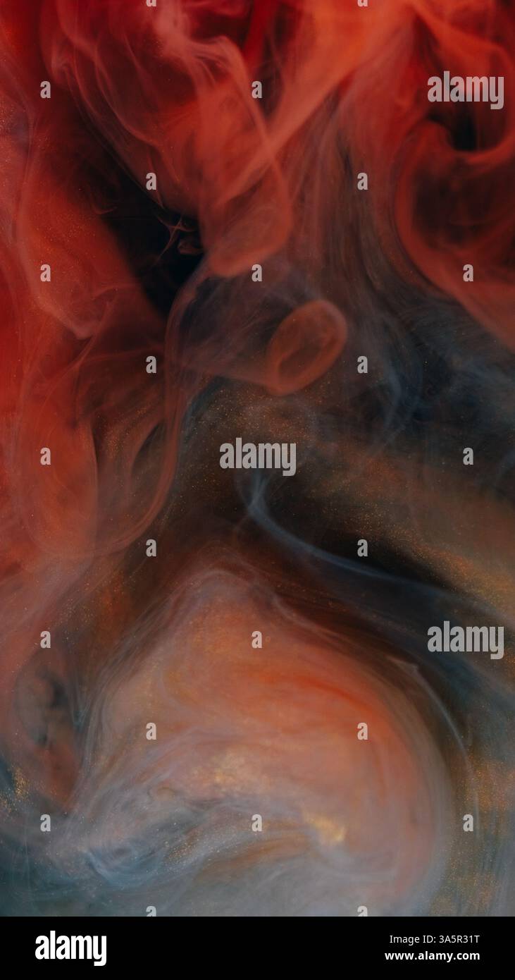 Smoke flow. Sparkling fluid. Brown beige color water surface blend ...