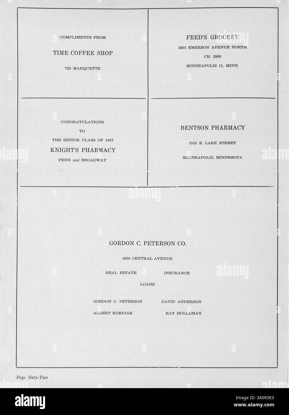 Major events from the 1946 1947 school year hi-res stock photography ...