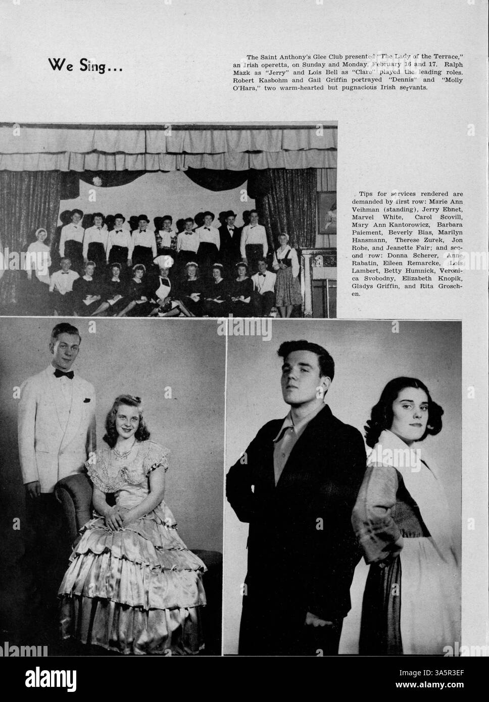 This 1947 Paduan yearbook from St. Anthony High School features ...
