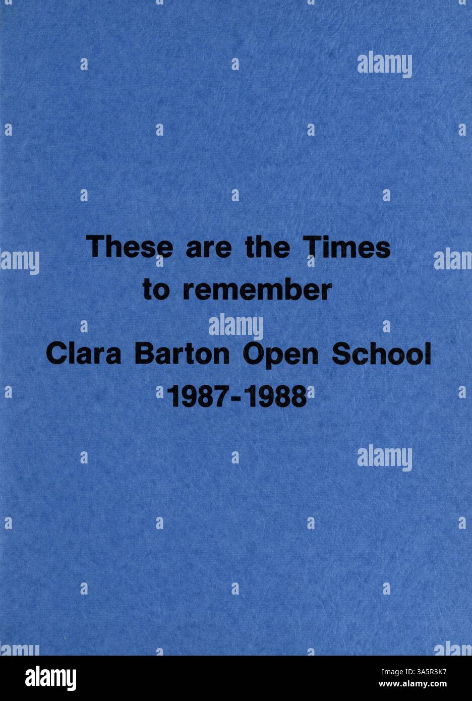 The 1988 clara barton open school yearbook captures the essence hi-res ...