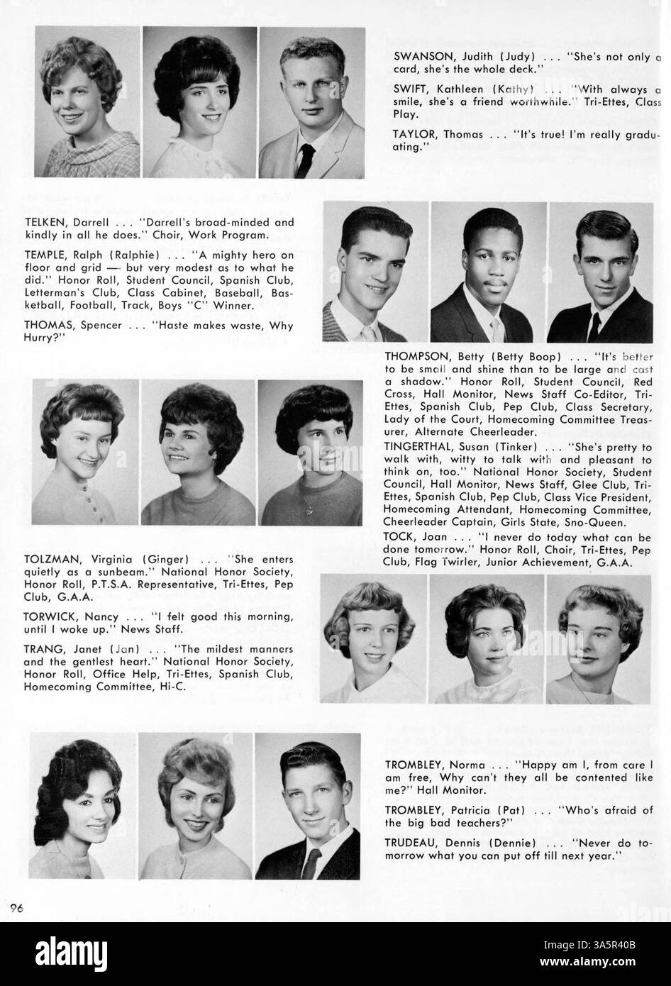 The 1961 Centralian yearbook captures the student body of Central High ...