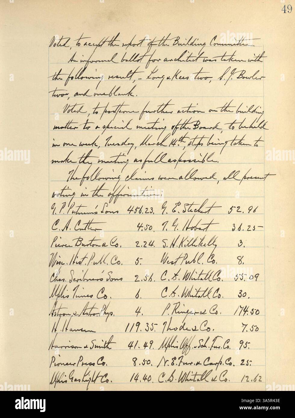 Minutes from the 1893 board meetings of the Minneapolis Public Library ...