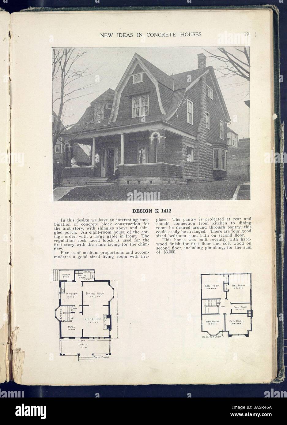 This 1910 collection by Max L. Keith presents 100 home designs ...