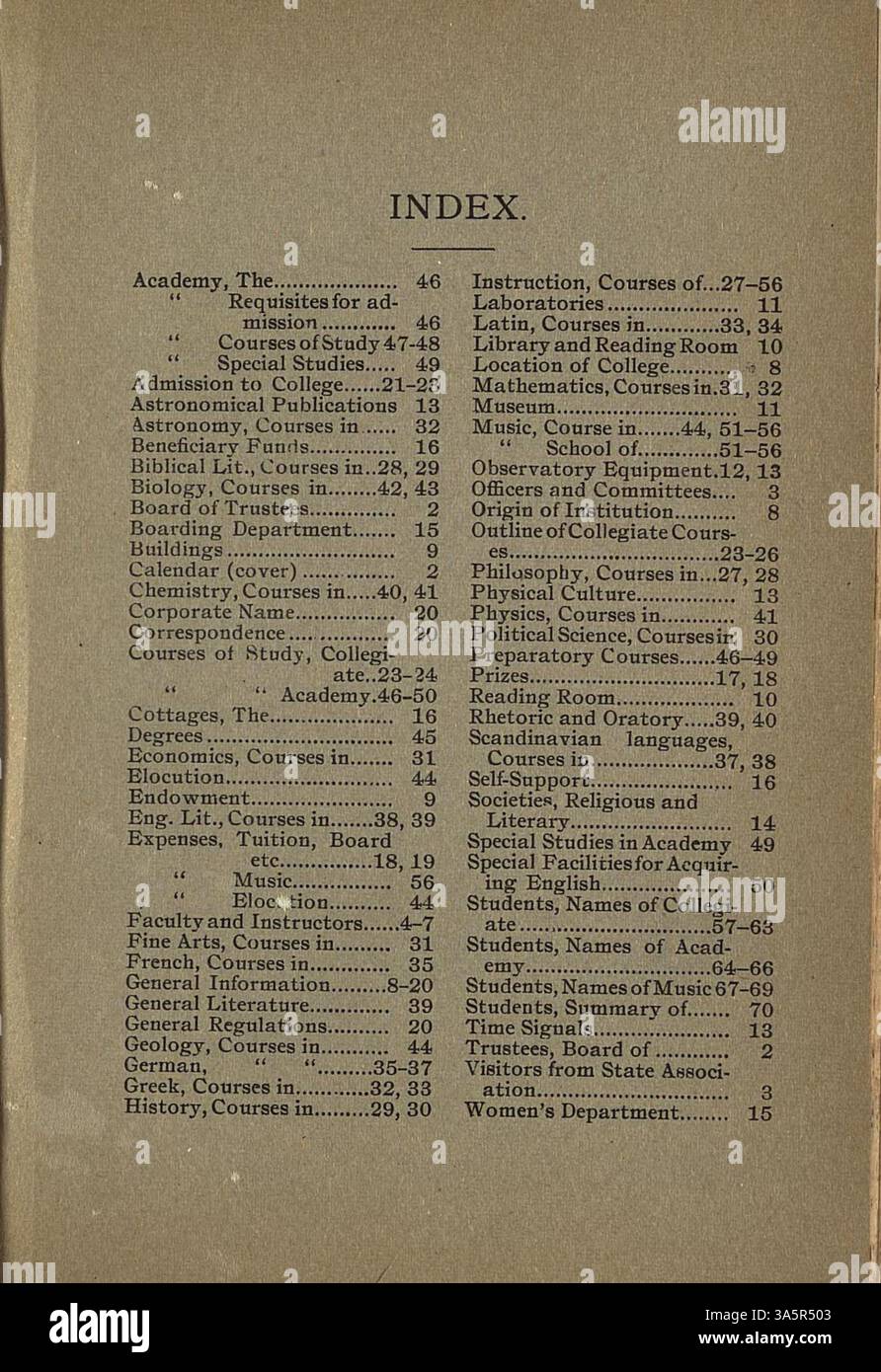 This catalog from Carleton College offers a detailed overview of courses, student lists, and ...