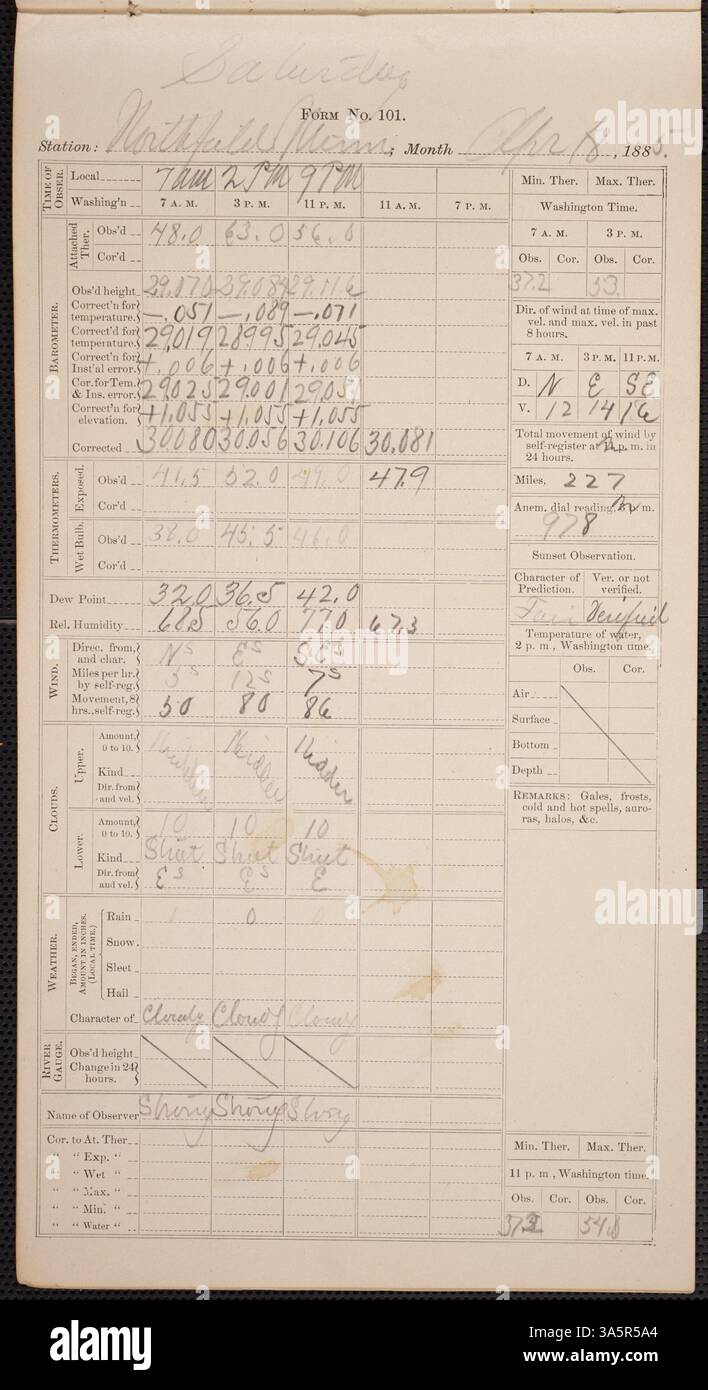 In April 1885, Carleton College students, faculty, and staff recorded ...