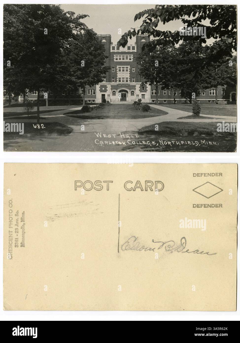 This exterior view of West Hall, a men's dormitory on the Carleton ...