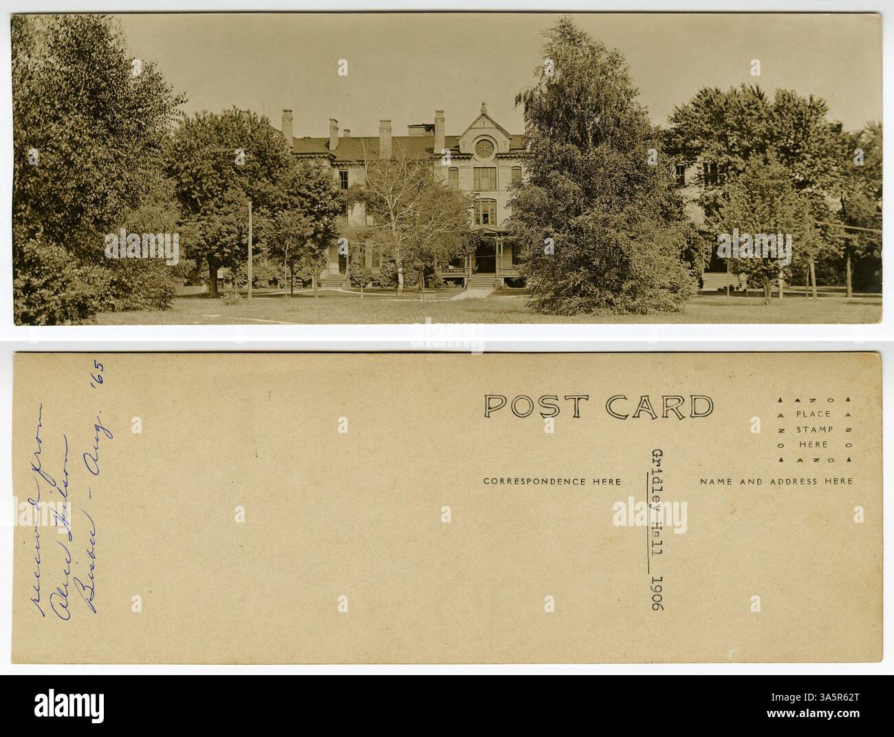 An exterior view of Gridley Hall, the women's dormitory at Carleton ...