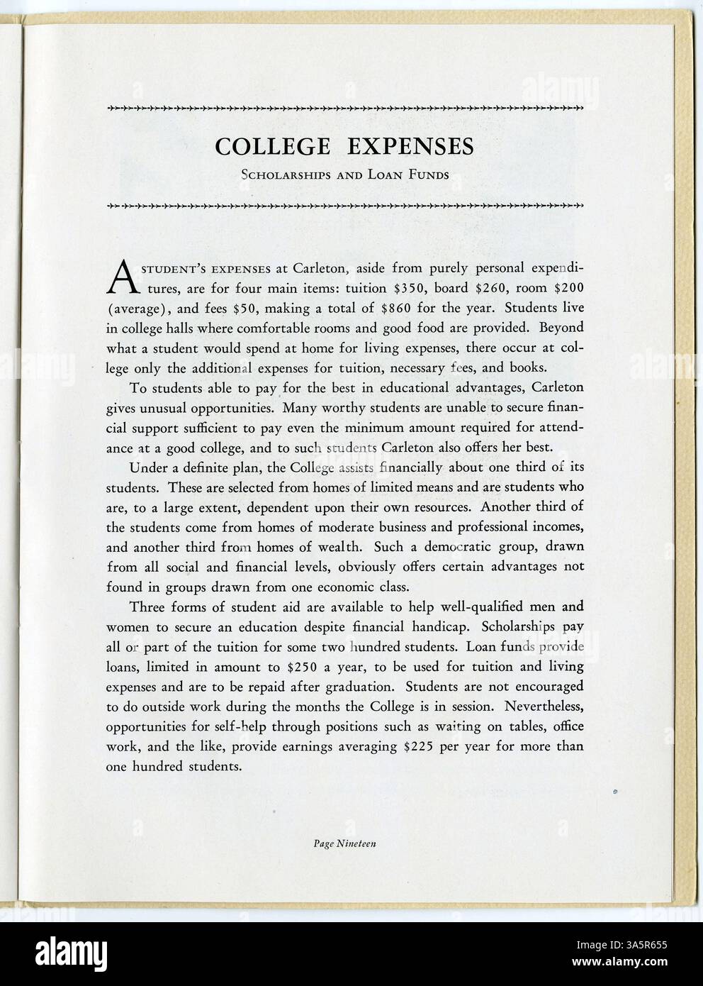 The 1932 Carleton College viewbook provided an introduction to the ...