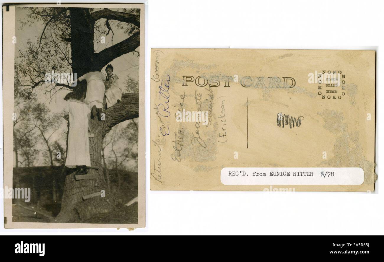 Carleton College students, Eunice Gossman, Esther Rice, and Jeanette ...