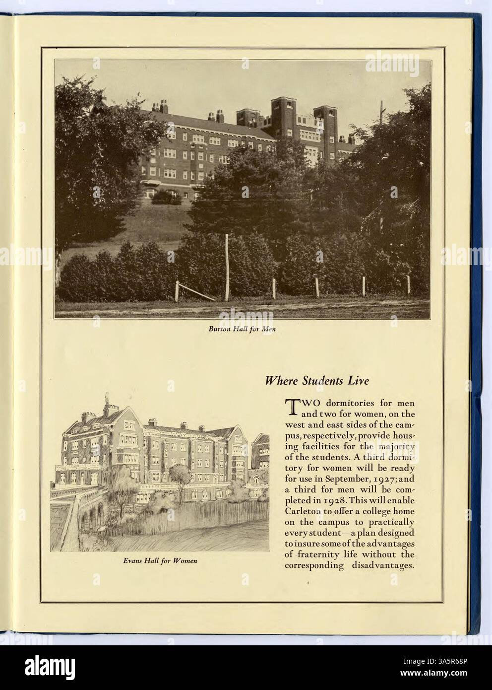 New campus buildings like burton hall and evans hall hi-res stock ...