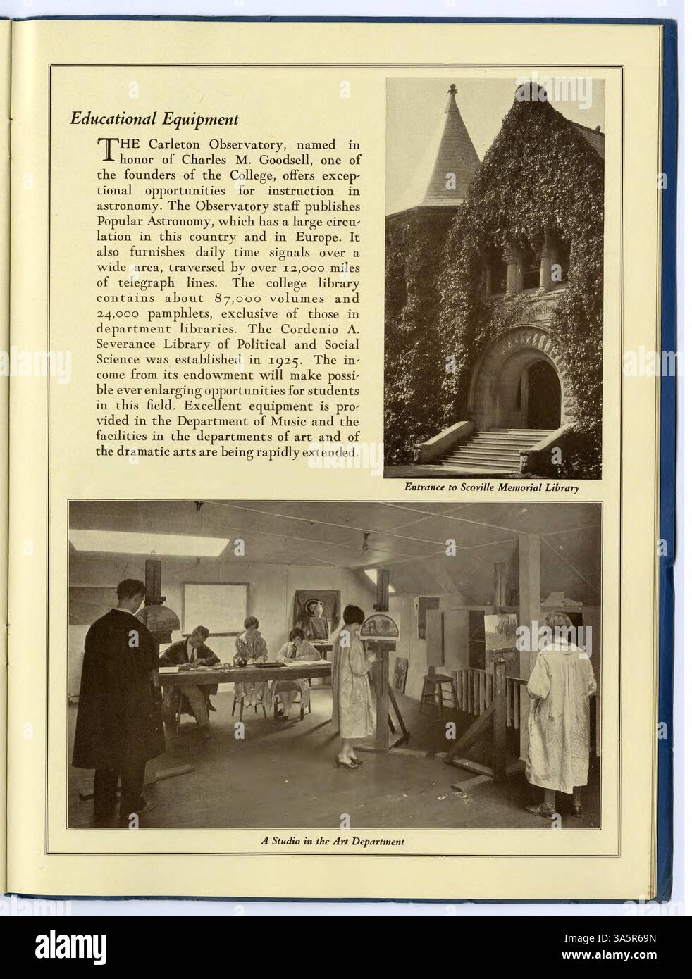 The Carleton College viewbook of 1927 introduced new campus ...