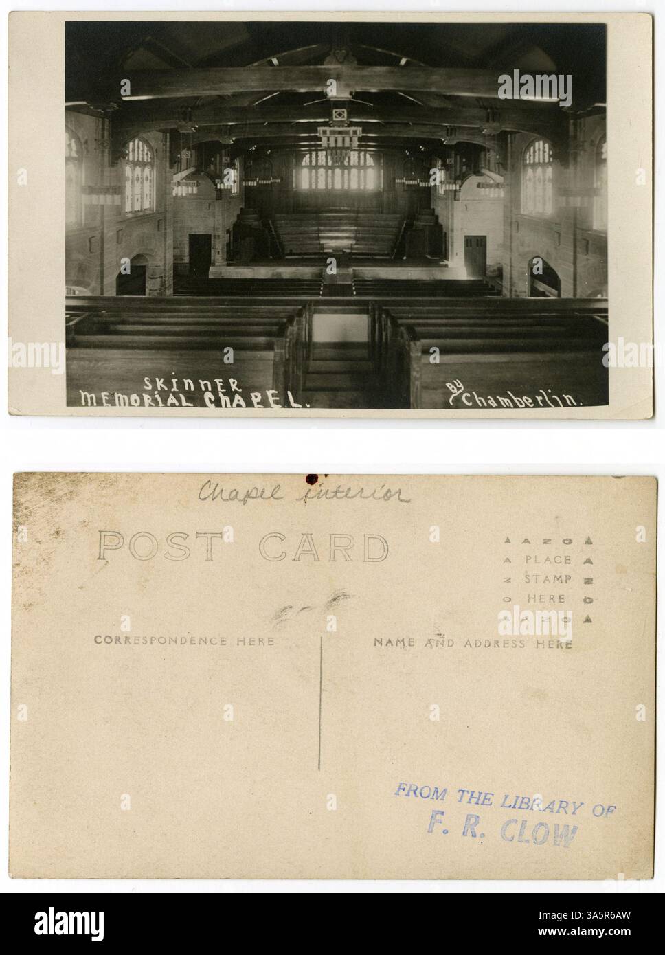 Interior view of Skinner Memorial Chapel at Carleton College ...