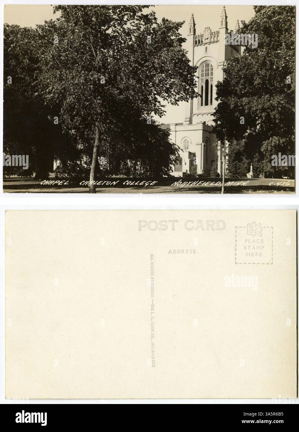 Exterior view of Skinner Memorial Chapel from the southwest on the ...