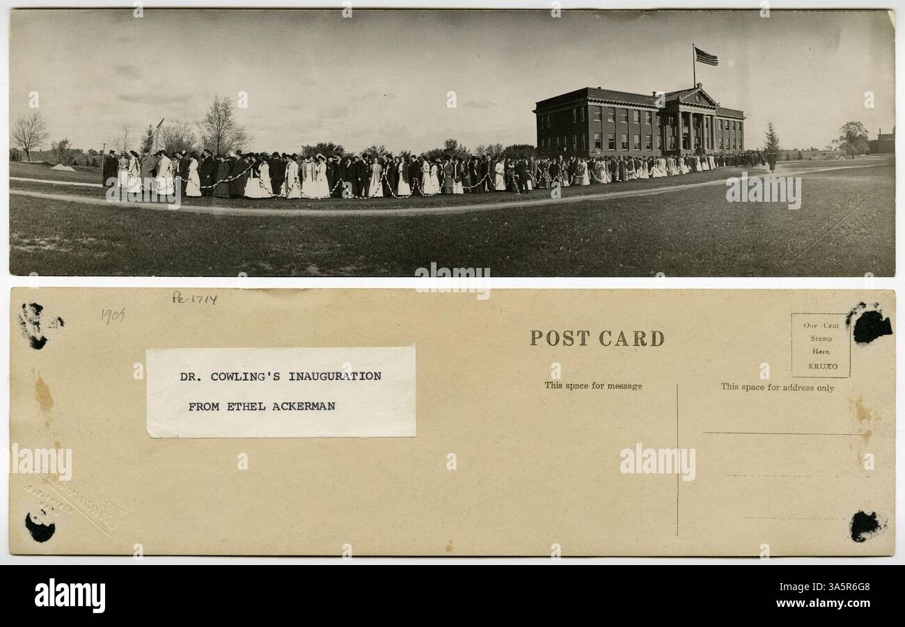 The faculty procession for the inauguration of Carleton College's third ...