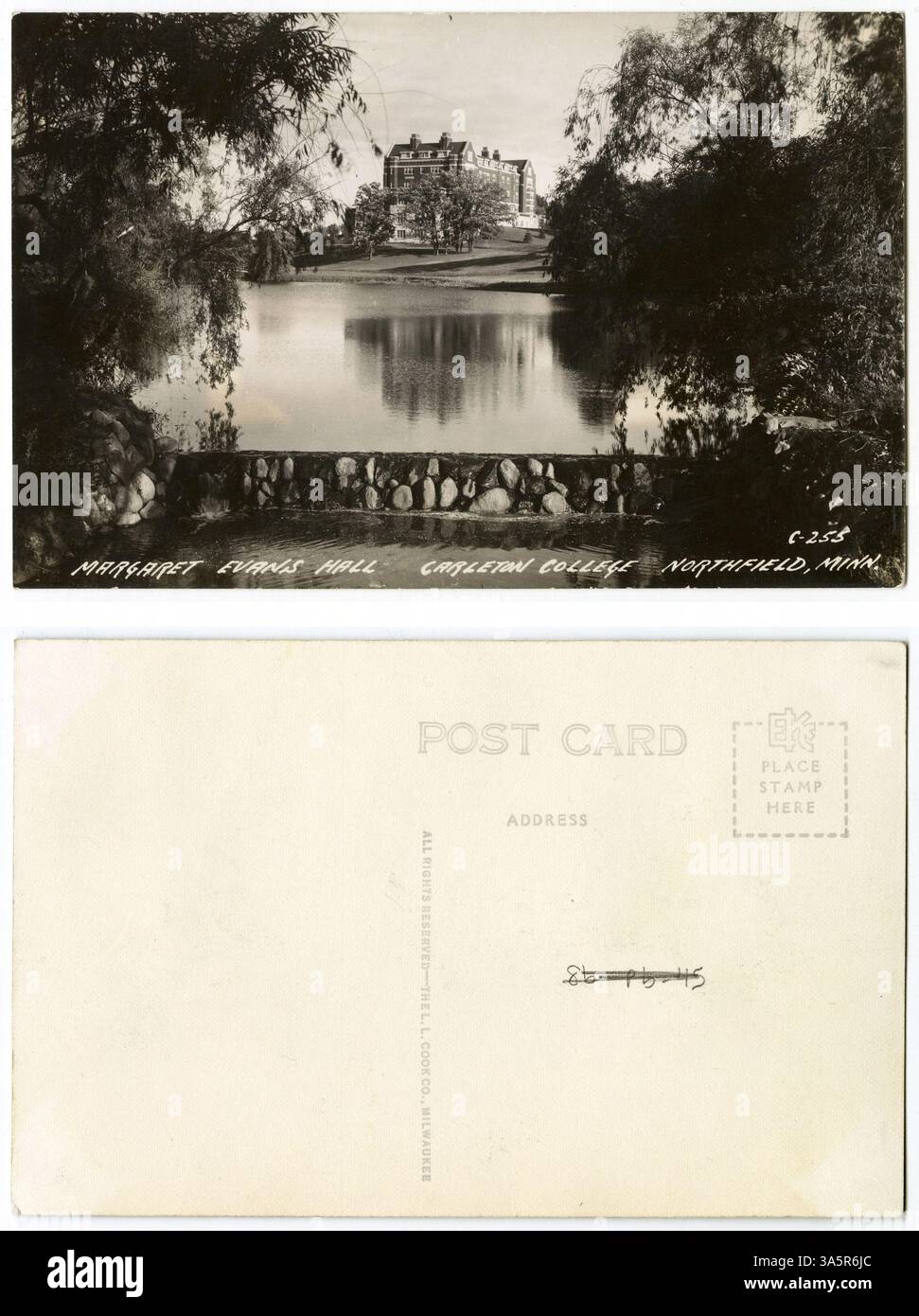 View of Margaret Evans Hall across Lyman Lakes from the northwest on ...