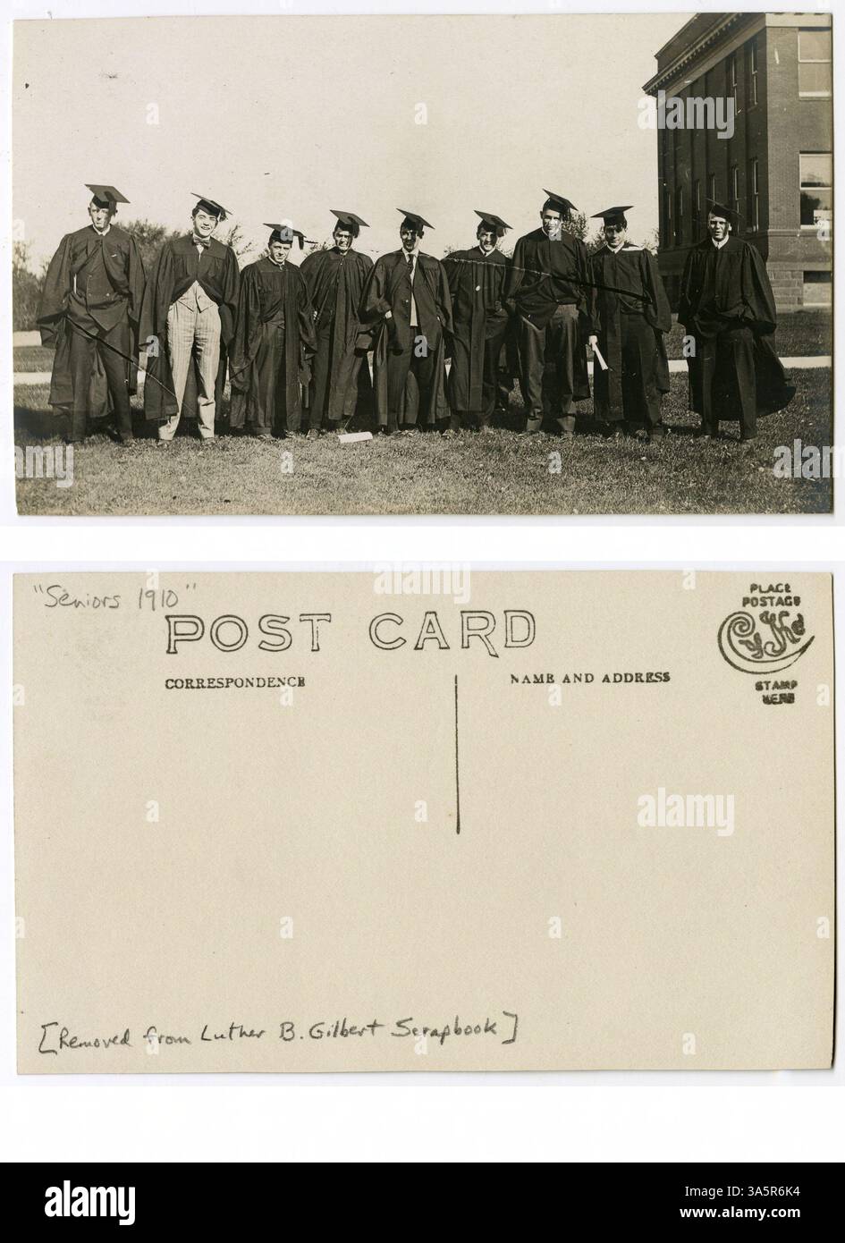 Group photograph of nine senior men from the Carleton College class of ...
