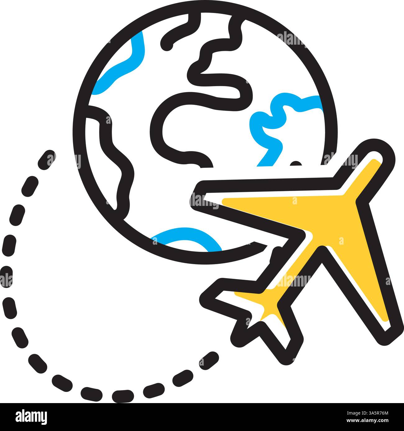 Abroad icon Stock Vector Images - Alamy