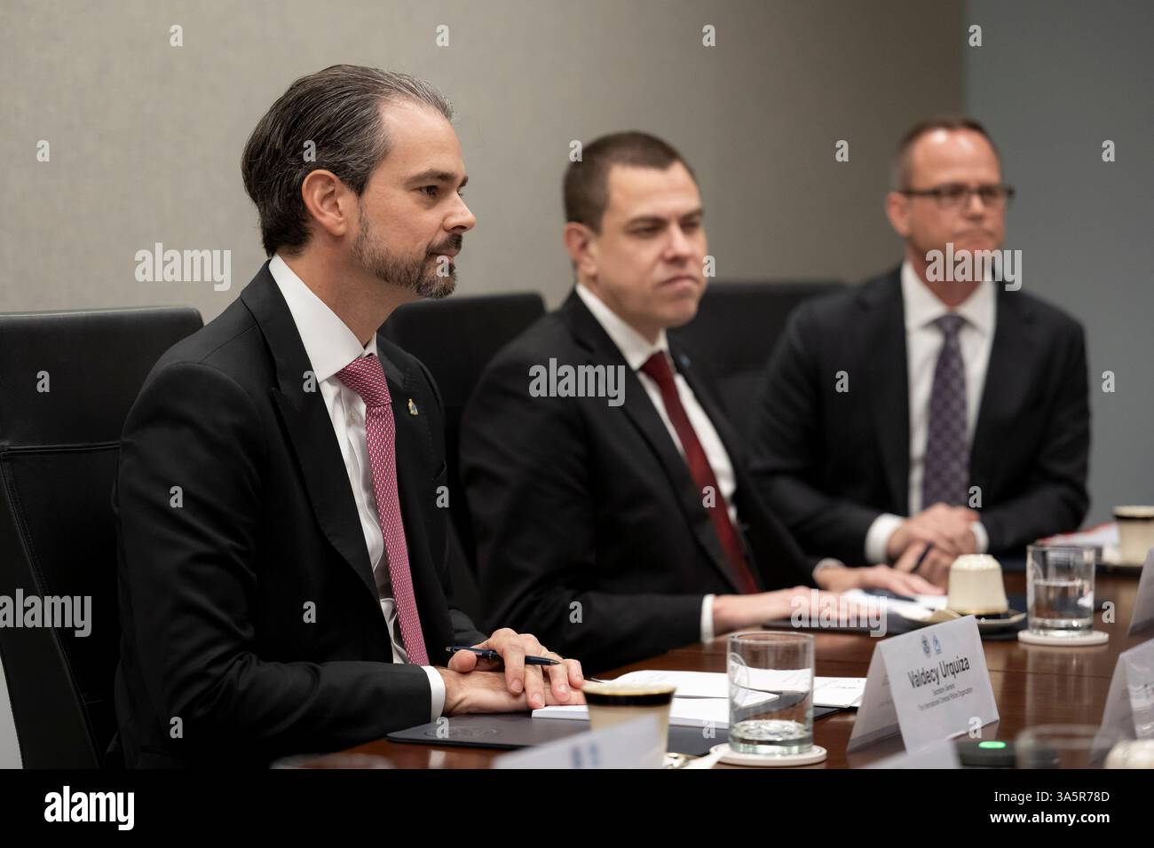 Department of Homeland Security (DHS) Secretary Kristi Noem meets with ...