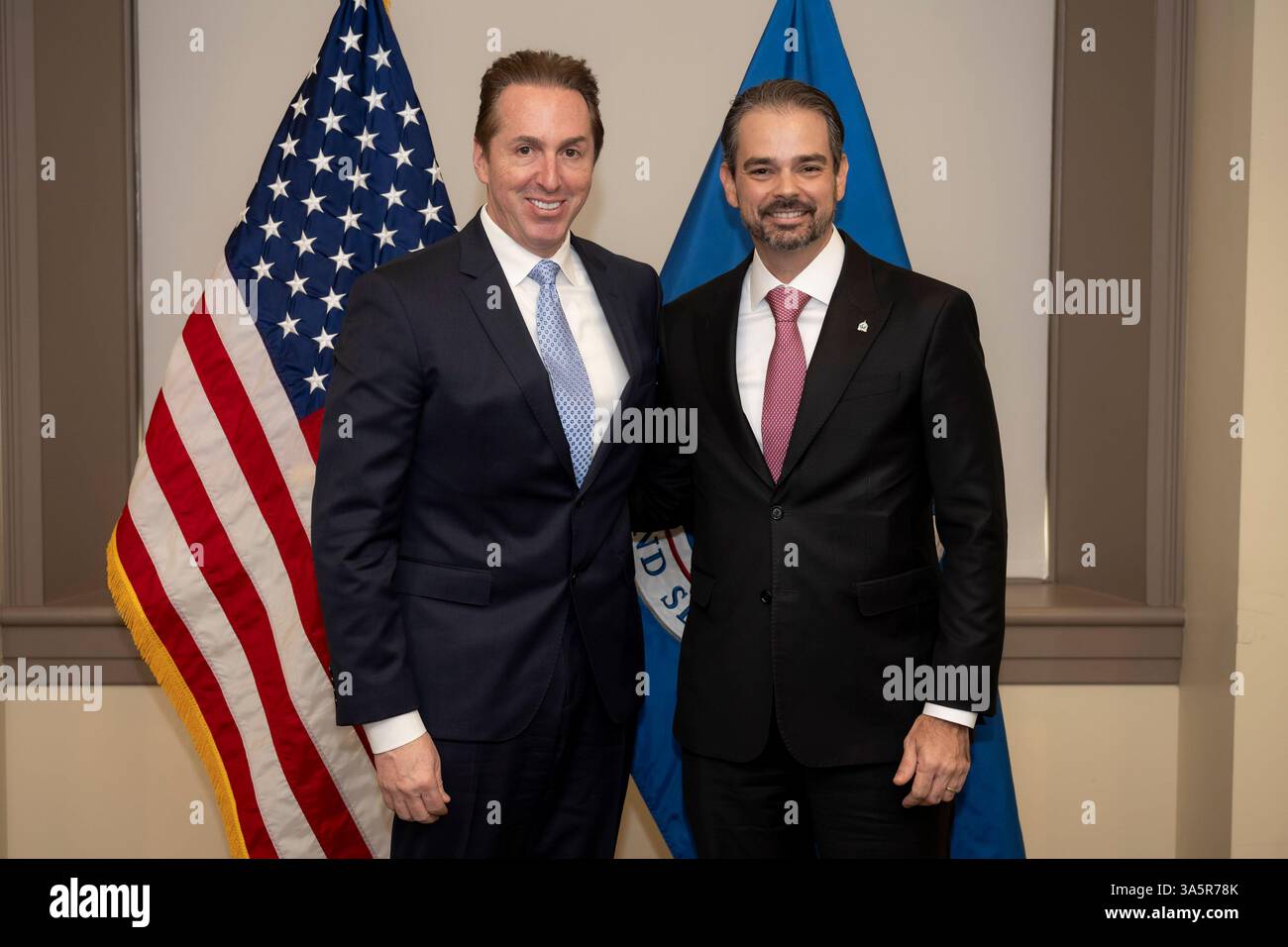 Department of Homeland Security (DHS) Secretary Kristi Noem meets with ...