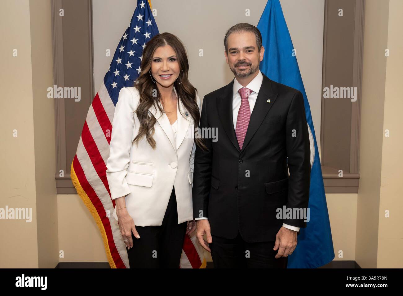 Department of Homeland Security (DHS) Secretary Kristi Noem meets with ...