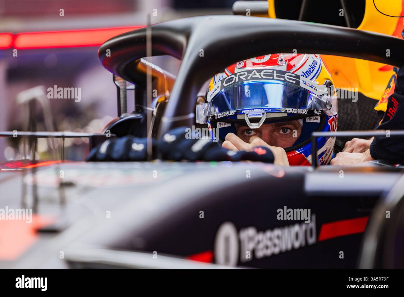 Shanghai International Circuit, Shanghai, China on 23. March.2025; Max Verstappen of the ...