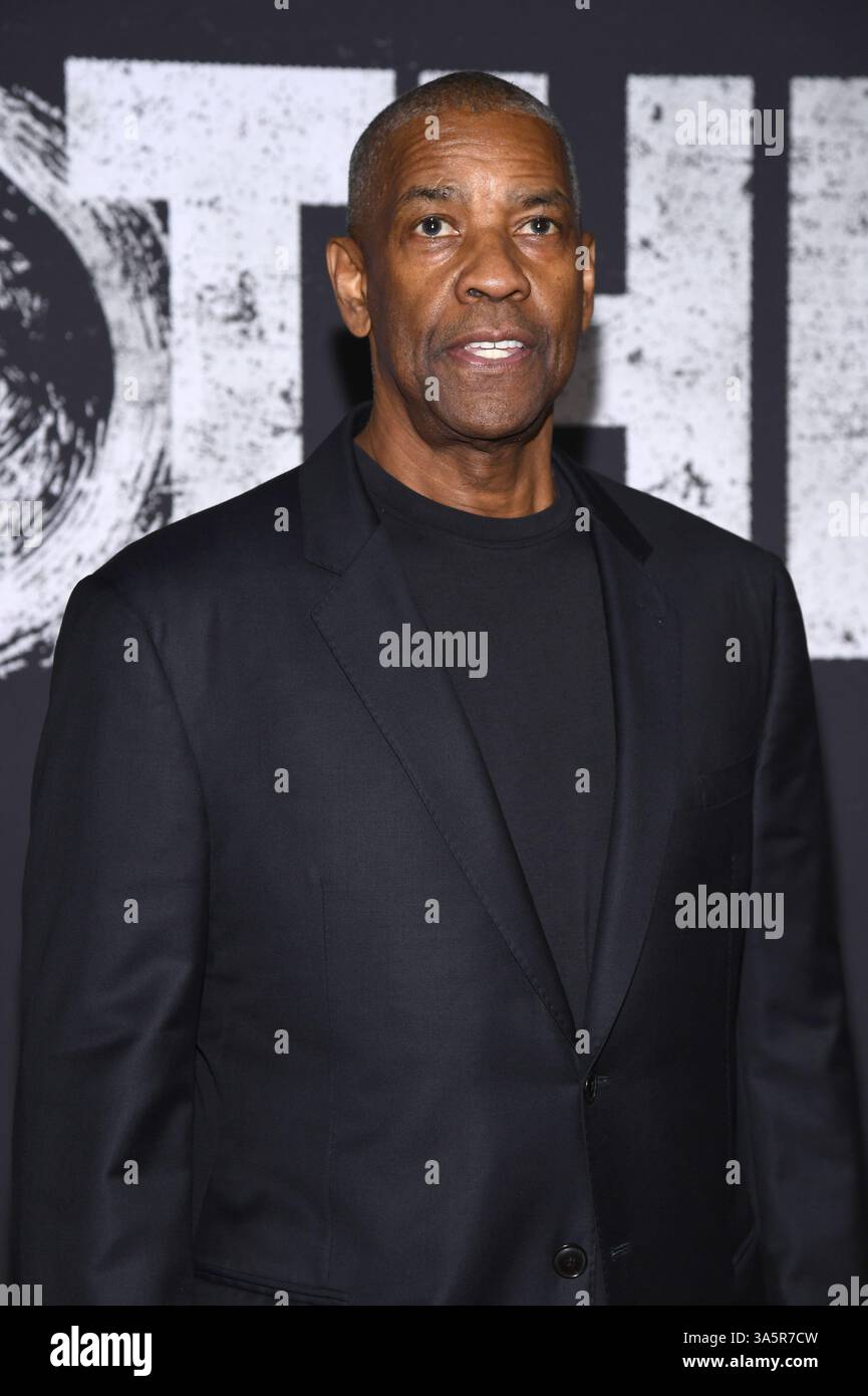New York, USA. 23rd Mar, 2025. Denzel Washington attends 'Othello' on ...