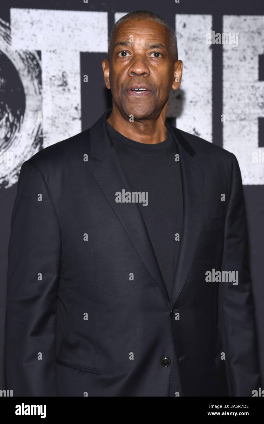 New York, USA. 23rd Mar, 2025. Denzel Washington attends 'Othello' on ...