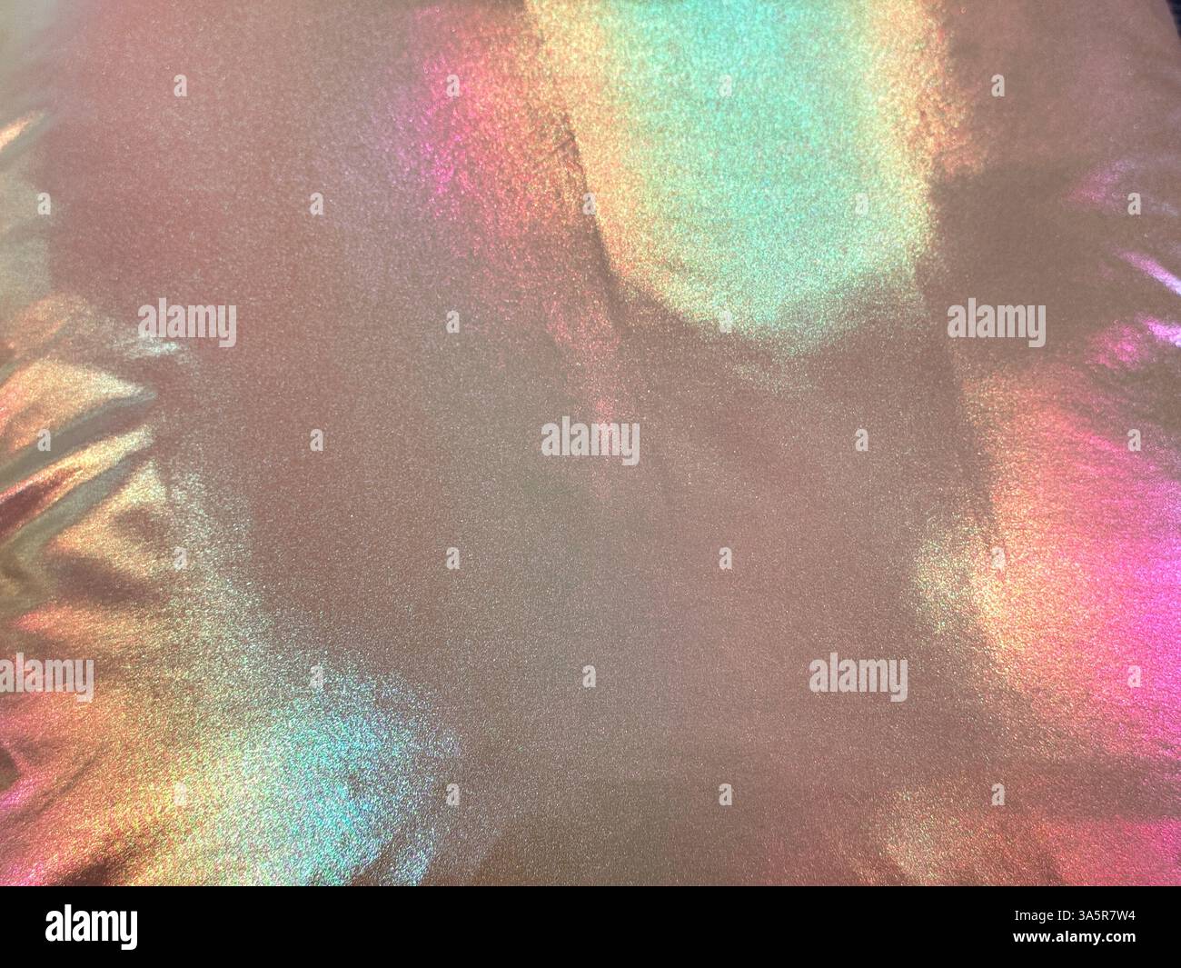 Unique holographic shiny satin fabric that reflects various color ...