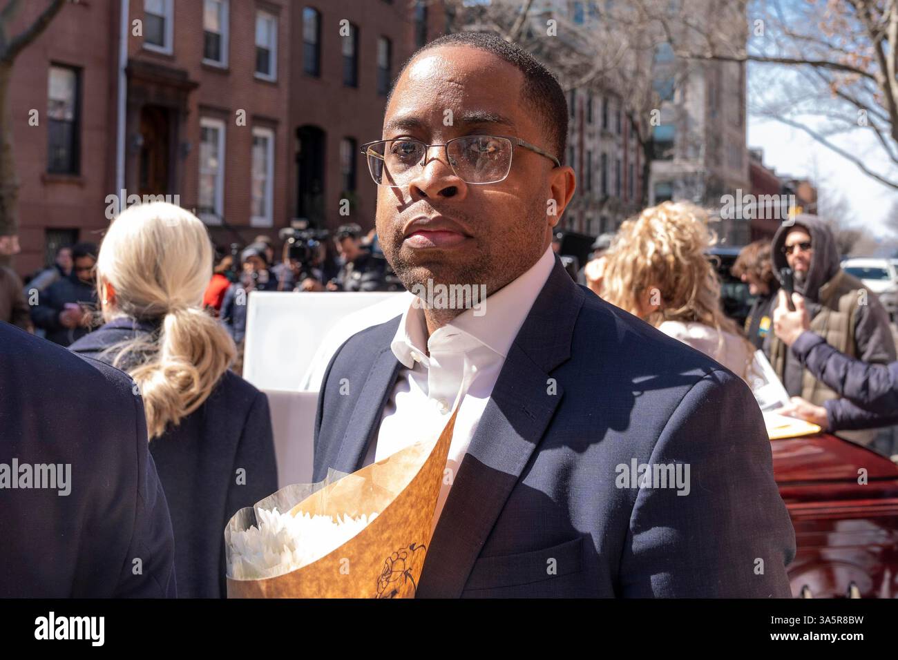 March 23, 2025, Bronx, New York, USA: State Senator Zellnor Myrie ...