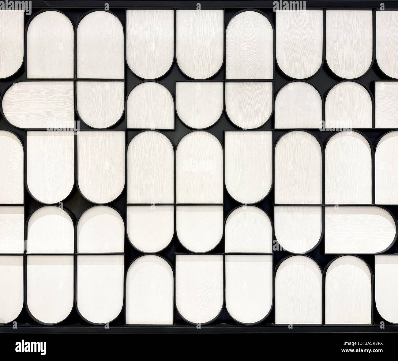 Close up of random round shape geometrical pattern made of 3d cutout ...