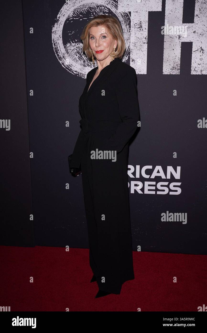 Ny. 23rd Mar, 2025. Christine Baranski in attendance for OTHELLO ...
