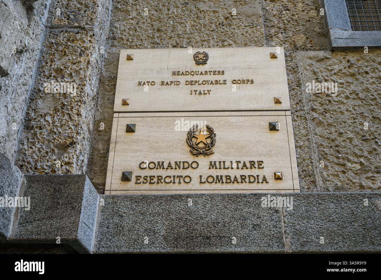 Signs for the Headquarters Nato Rapid Deployable Corps Italy and ...