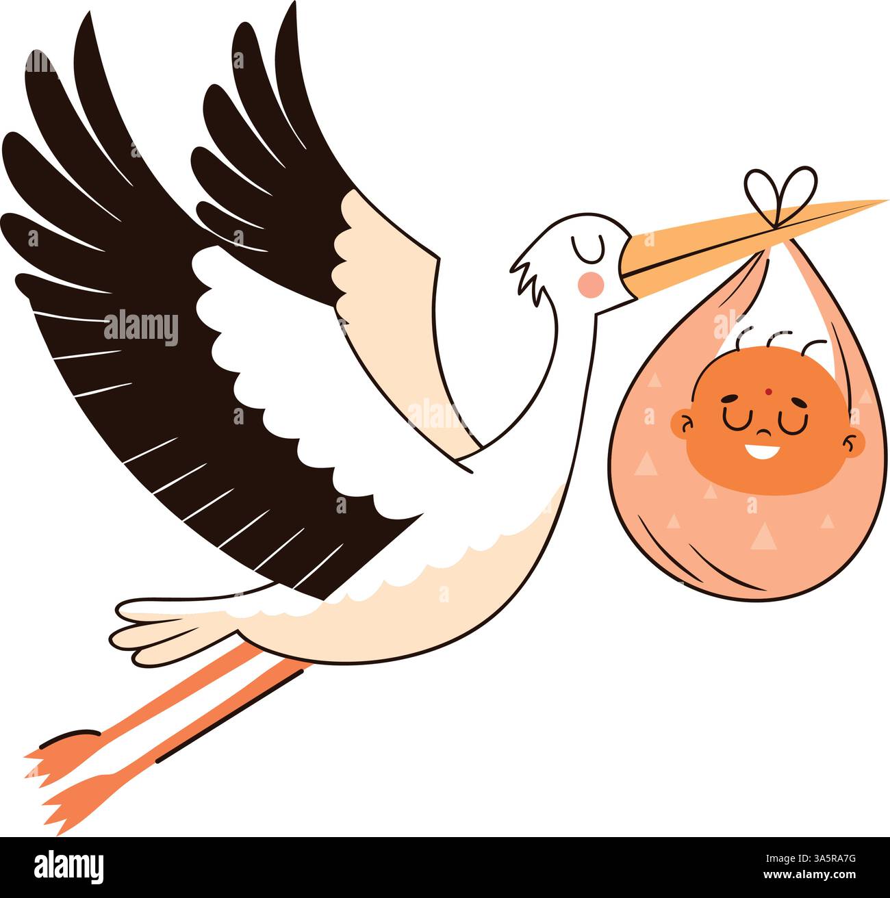 baby delivery boy cartoon Stock Vector Image & Art - Alamy